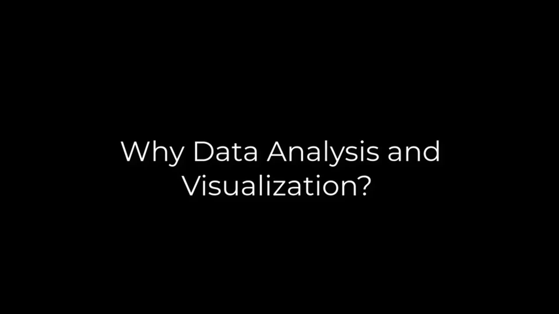 Lecture 1: Why Data Analysis and Visualization(Hindi)