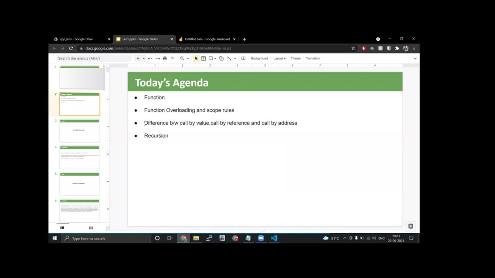 Introduction to Functions - Class 1 Introduction to Functions - Class 1